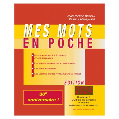 Mes mots en poche édition 2024 ODS 9